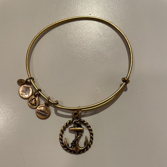 Alex and Ani | Jewelry | Alex And Ani Anchor With Rope Charm Bangleused ...